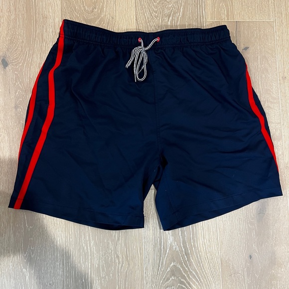 Speedo | Swim | Speedo Mens Swim Trunks Black With Red Stripes | Poshmark